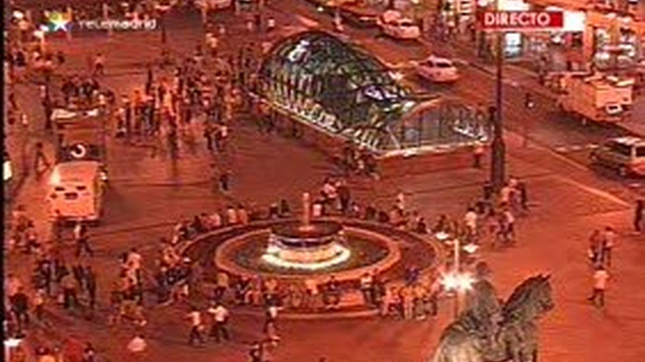 Chaparrón tremendo en Madrid