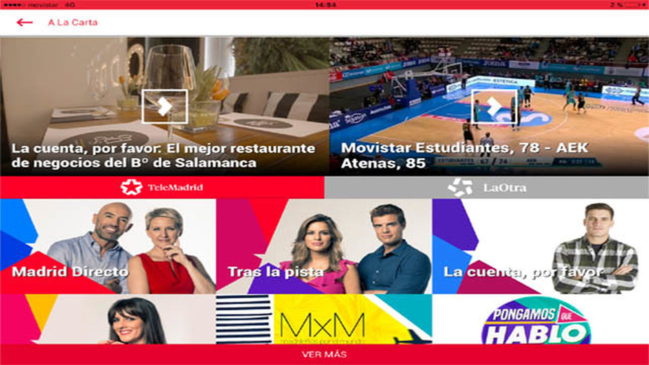Telemadrid renueva su ‘app’ para ofrecer todo su contenido a través de ...