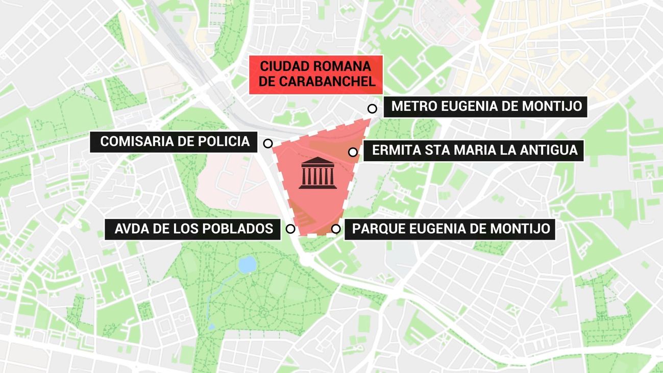 Una ciudad romana bajo la antigua cárcel de Carabanchel
