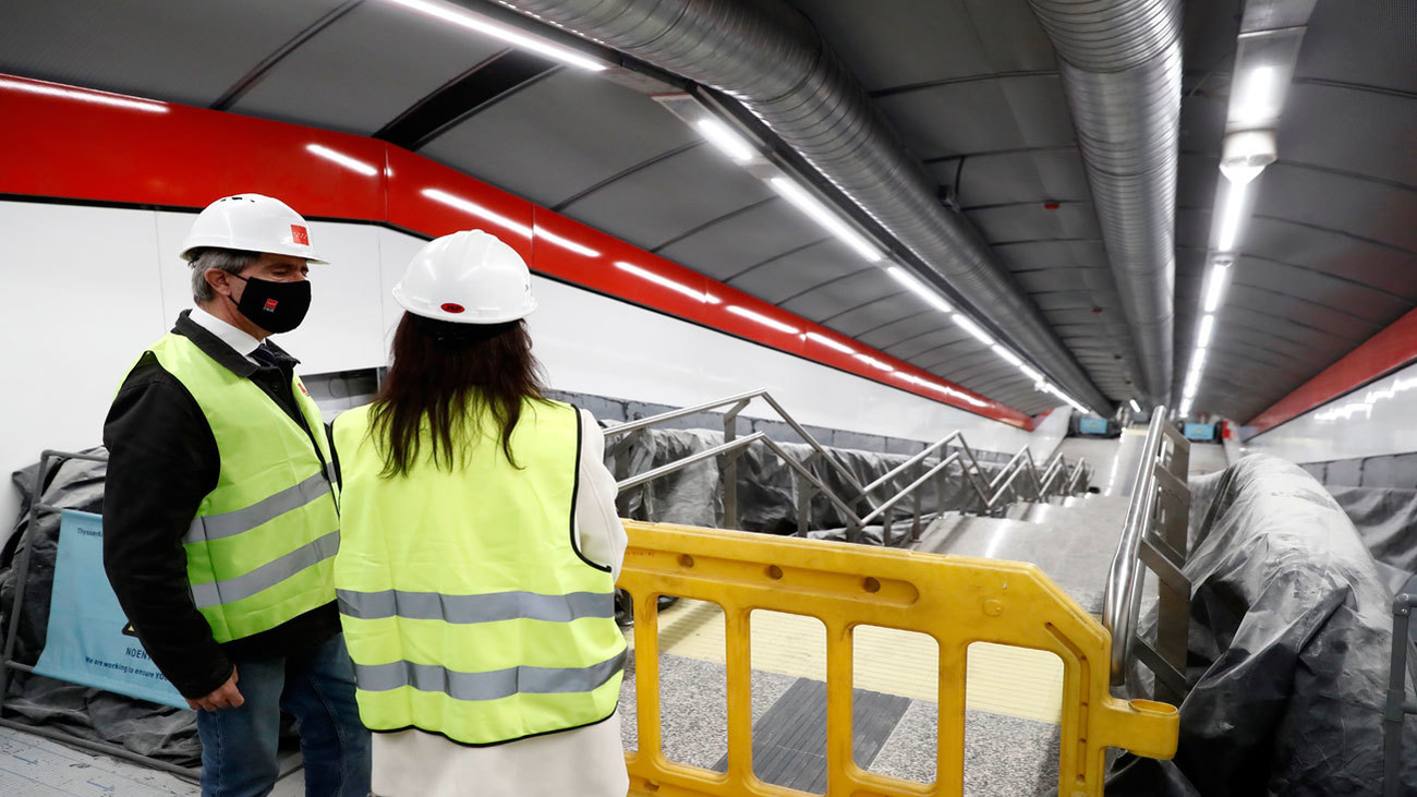 La estación de Metro de Gran Vía, que abrirá en verano, conectada ya ...