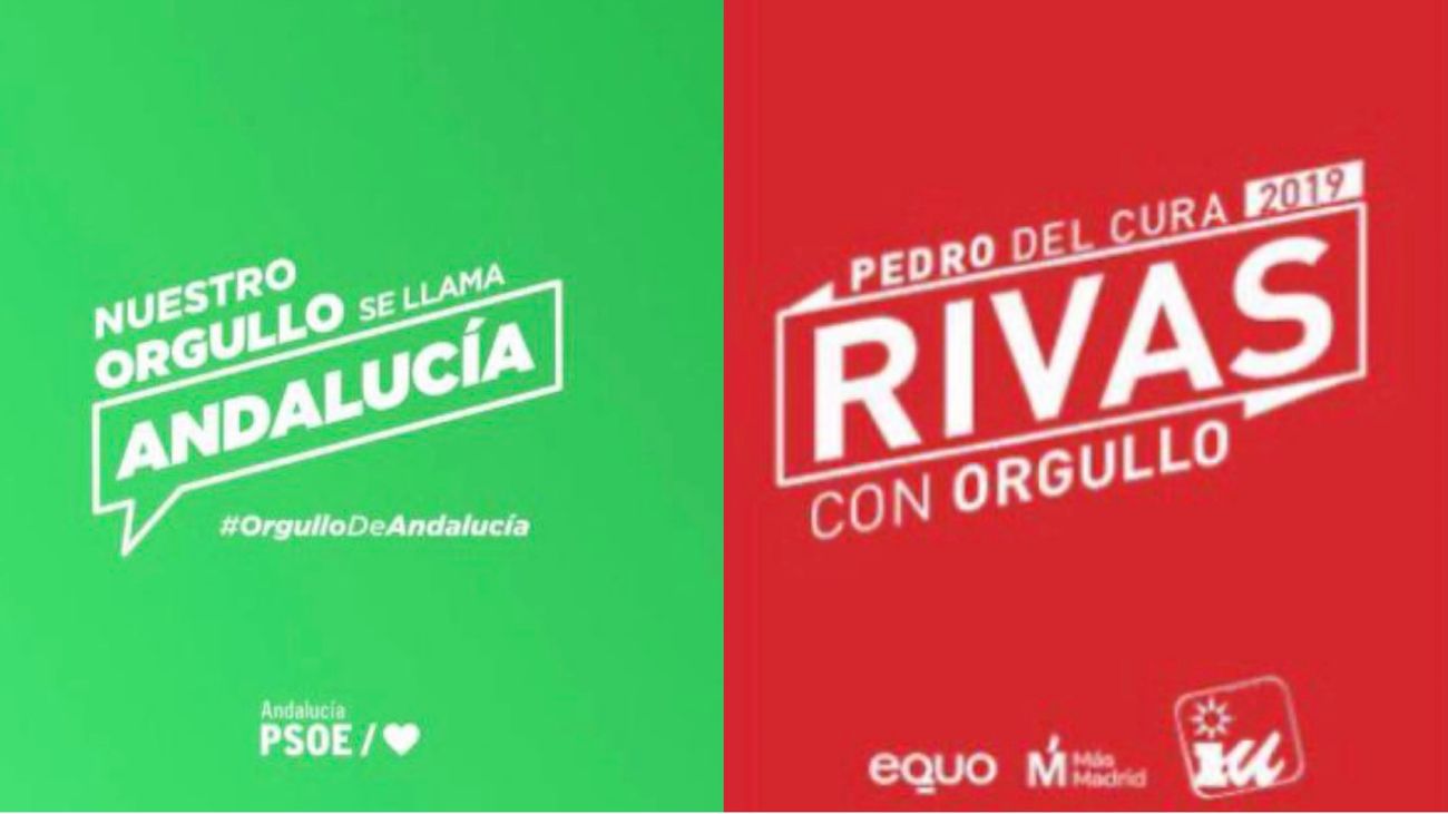 El PSOE de Andalucía copia el eslogan electoral de Rivas de 2019