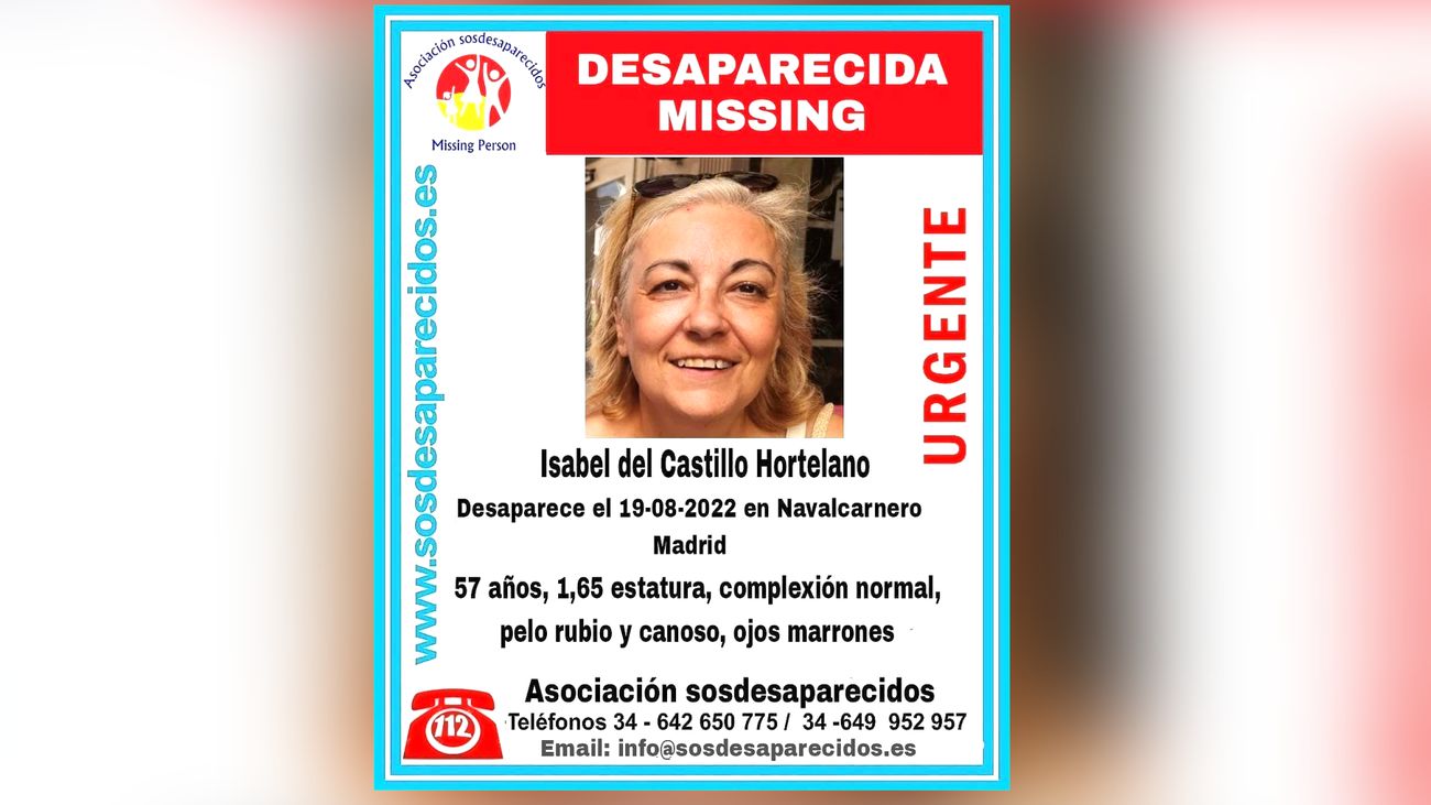 Navalcarnero: Continúa la búsqueda desesperada de Isabel del Castillo ...