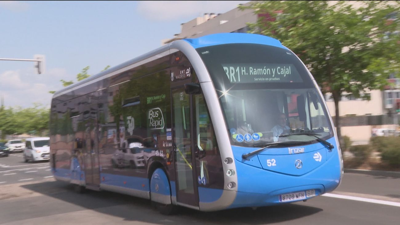Últimas pruebas del 'bus rapid' que conectará el Ramón y Cajal