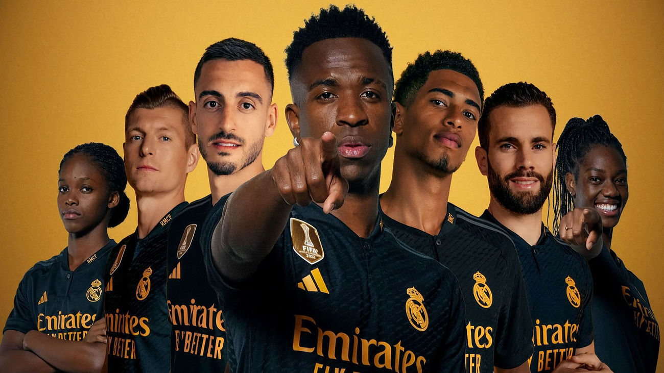 El Real Madrid apuesta por el negro en su tercera equipación