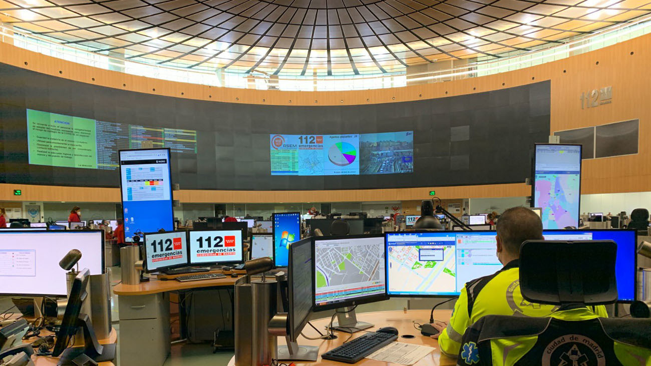 El servicio 112 Comunidad de Madrid gestiona un total de 1.491 ...