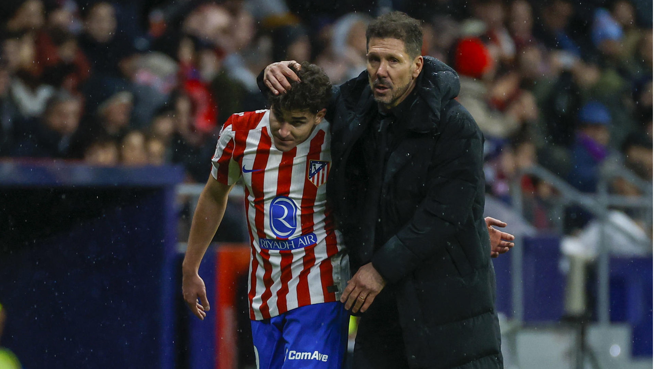 Simeone: “Julián Alvarez está volviendo a estar en el lugar que siempre ...
