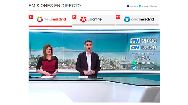Emisión en directo | Telemadrid – Radio Televisión Madrid
